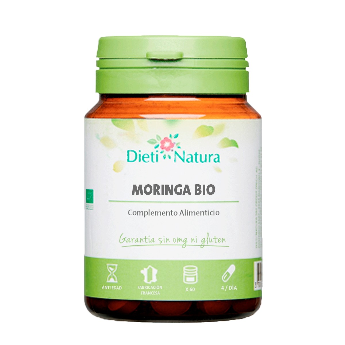 Moringa Bio 60 y 200 Cápsulas - Antioxidante | Dieti Natura