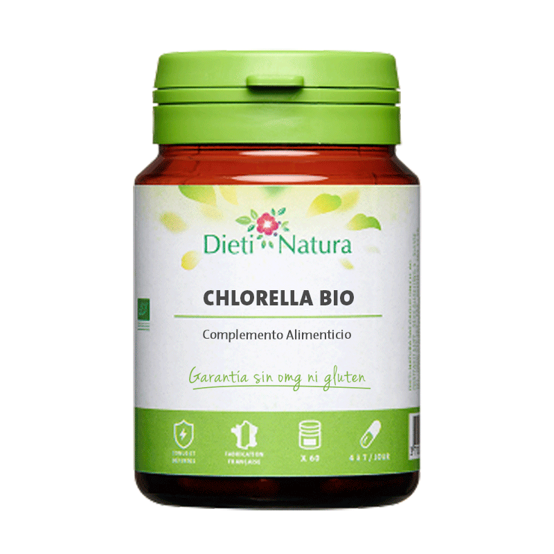 Chlorella Bio 60 y 200 Cápsulas - Tono | Dieti Natura