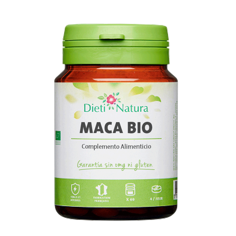 Maca Bio 60 y 200 Cápsulas - Tono Sexual | Dieti Natura