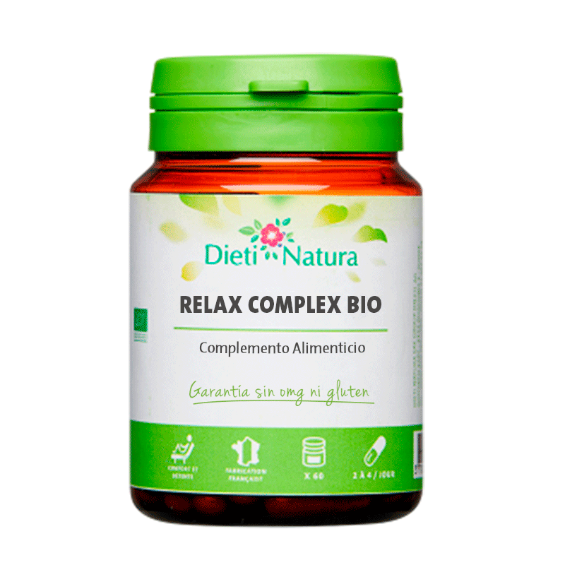 Relax Complex Bio 60 y 200 Cápsulas - Antiestrés | Dieti Natura